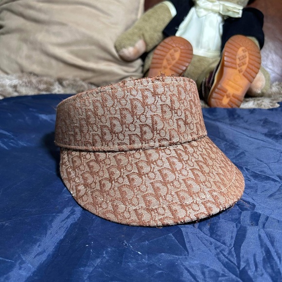 Dior | Accessories | Vintage Christian Dior Visor Monogram Hat Rare ...
